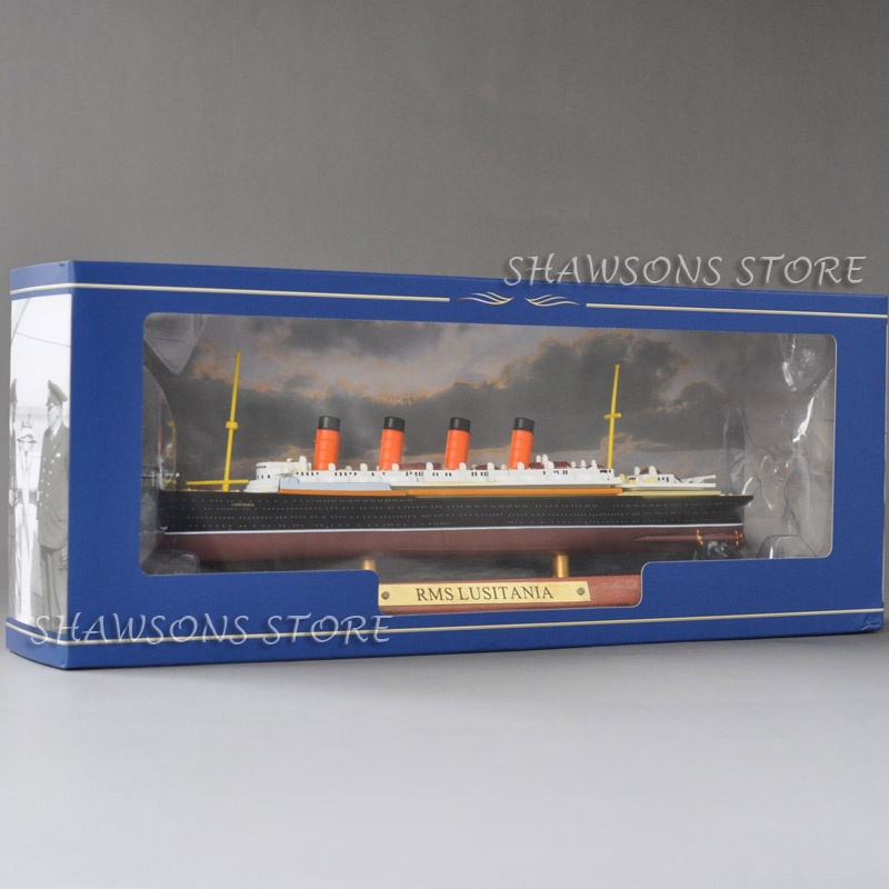 Atlas 1:1250 Scale Diecast Ship Model Toys RMS Lusitania Cruiser Ocean ...