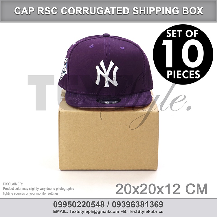 Textstyle BOX for Cap RSC Corrugated Box Shipping Box 20x20x15cm Box ...