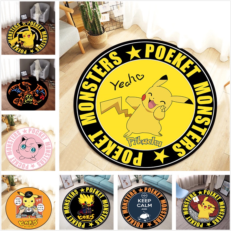 Customized Anime Pokémon Pikachu Carpet Bedroom Bedside Children Living ...
