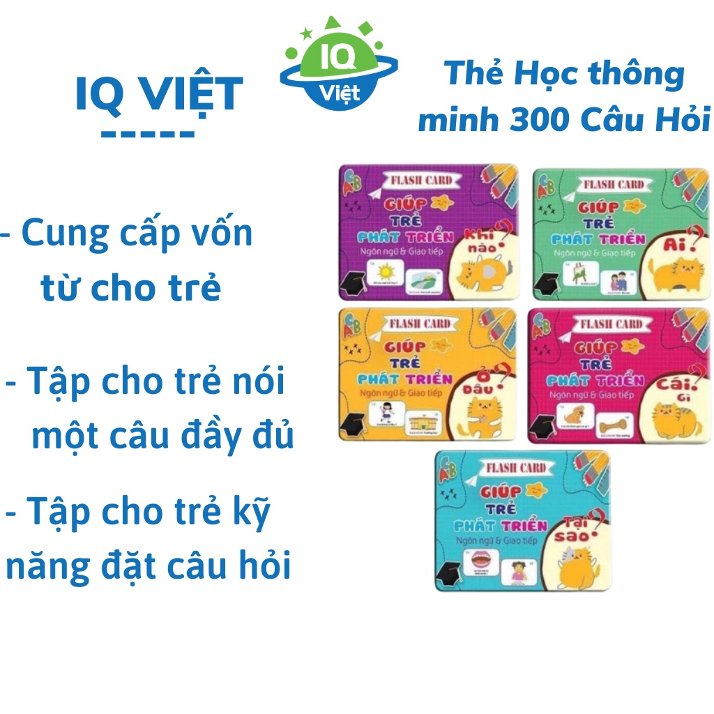 Smart Learning Card Set with 300 Questions - Answers for Children to ...