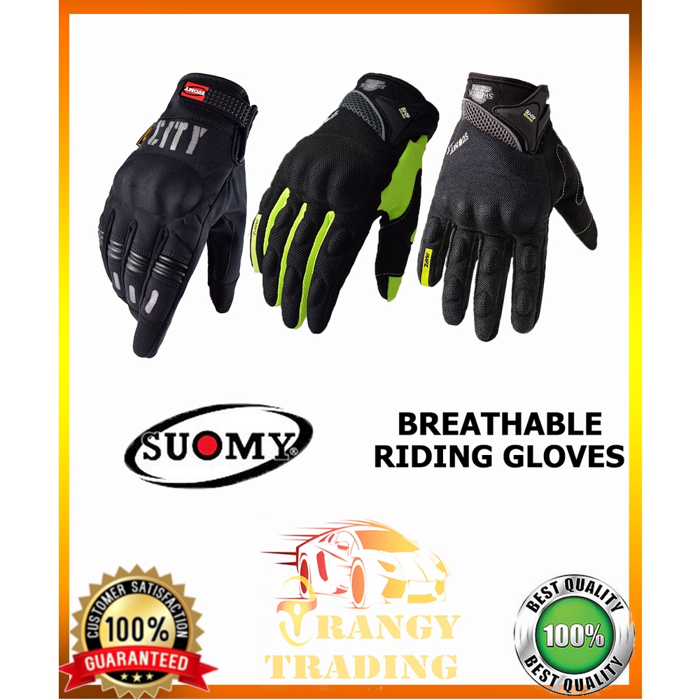 SUOMY Breathable Moto Riding Gloves - Touch Tip (Original) | Shopee ...