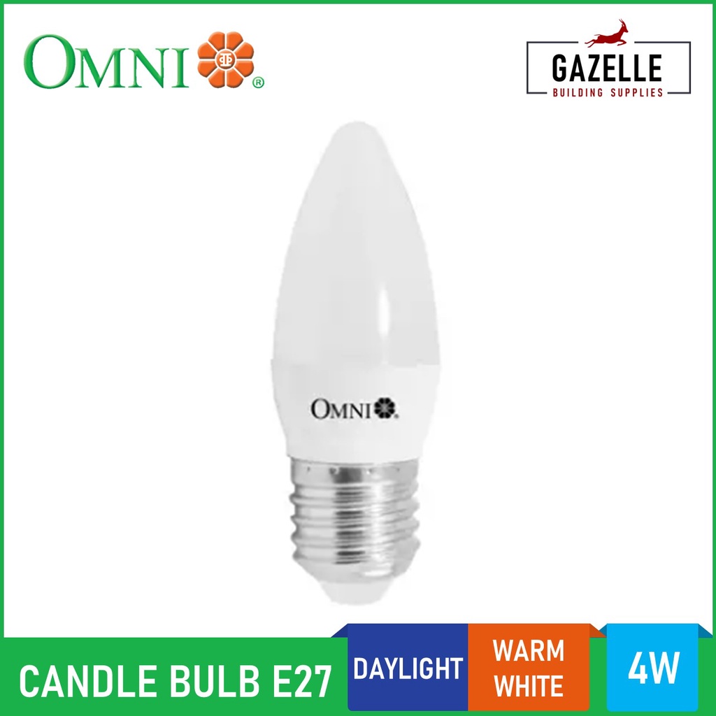 Omni LED Lite Candle Light Bulb E14 / E27 Warm White / Daylight - 4 ...