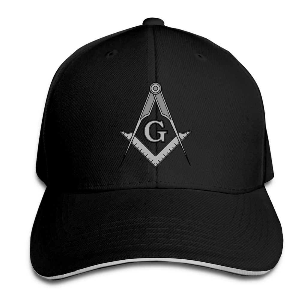 Freemason Square Compasses Fitted Sandwich Peak Baseball Cap Hat ...
