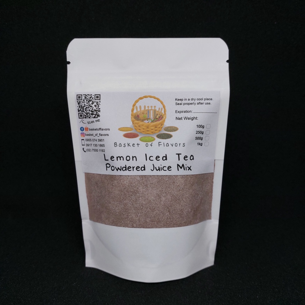 Lemon Iced Tea Juice Mix Powder 100g 250g 500g 1000g 1kg | Shopee ...