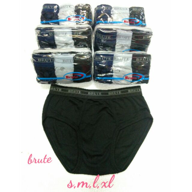 Brute assorted color brief sizes s,m,l,xl,xxl | Shopee Philippines