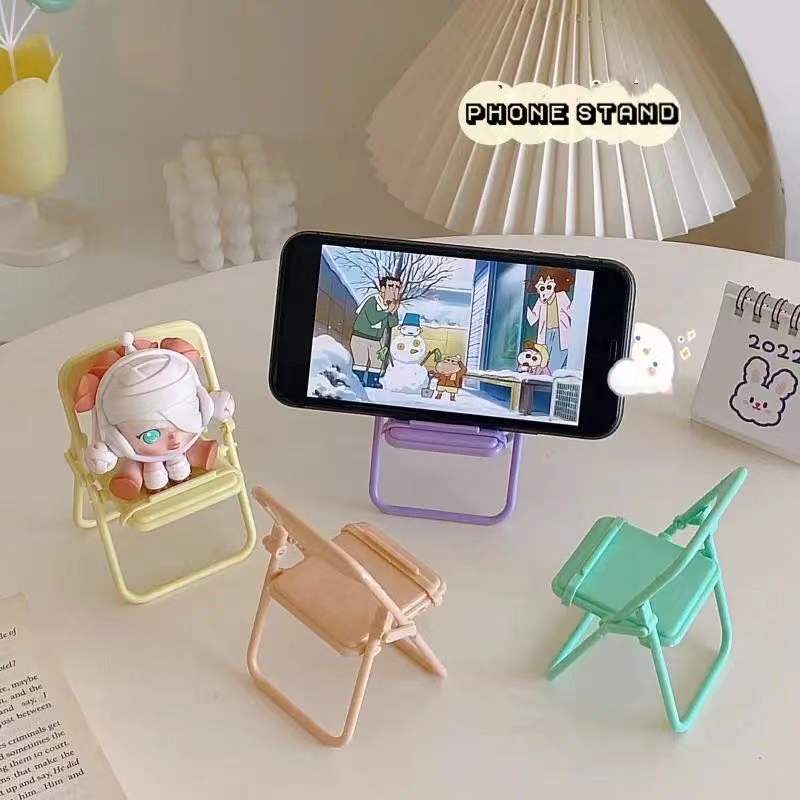 Macaron Chair Mobile phone stand folding desktop | Shopee Philippines