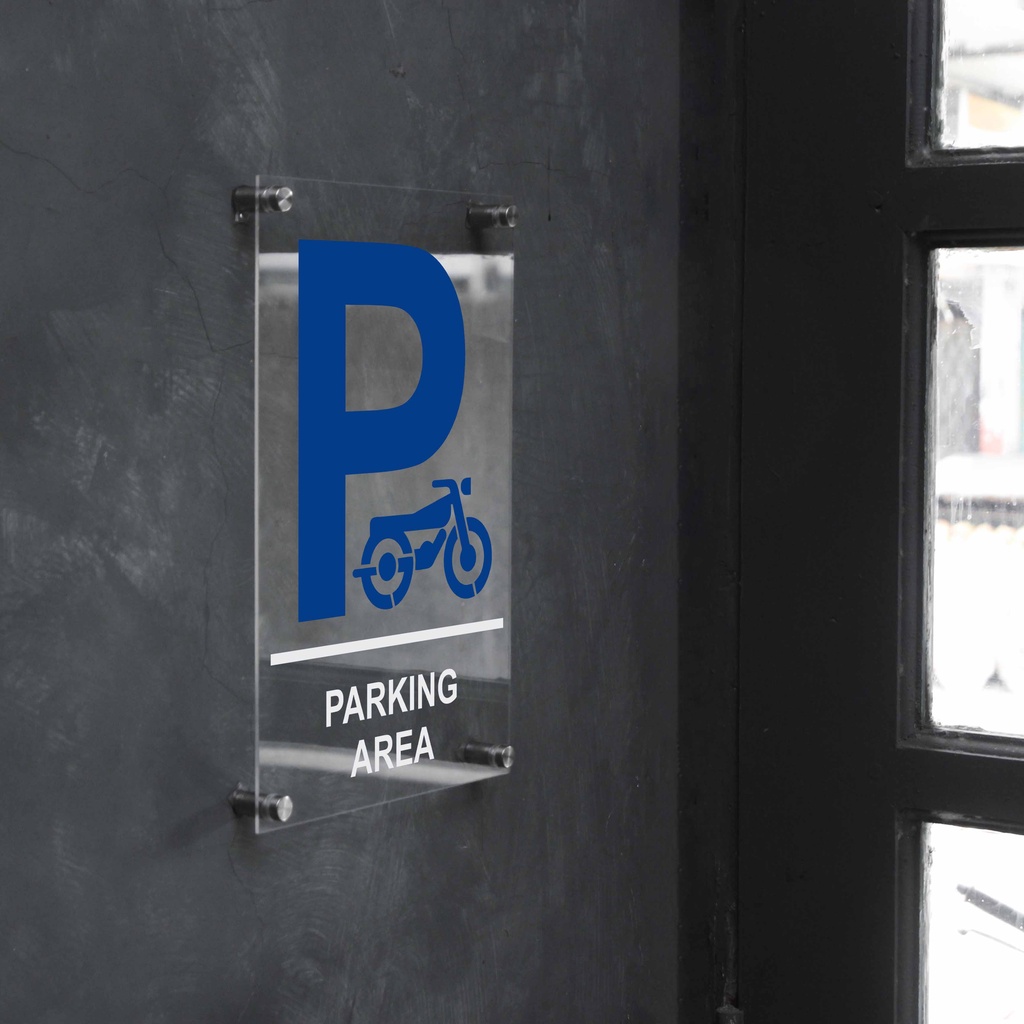 Cafe Restaurant Decoration Transparent Acrylic Signage 2mm Square ...