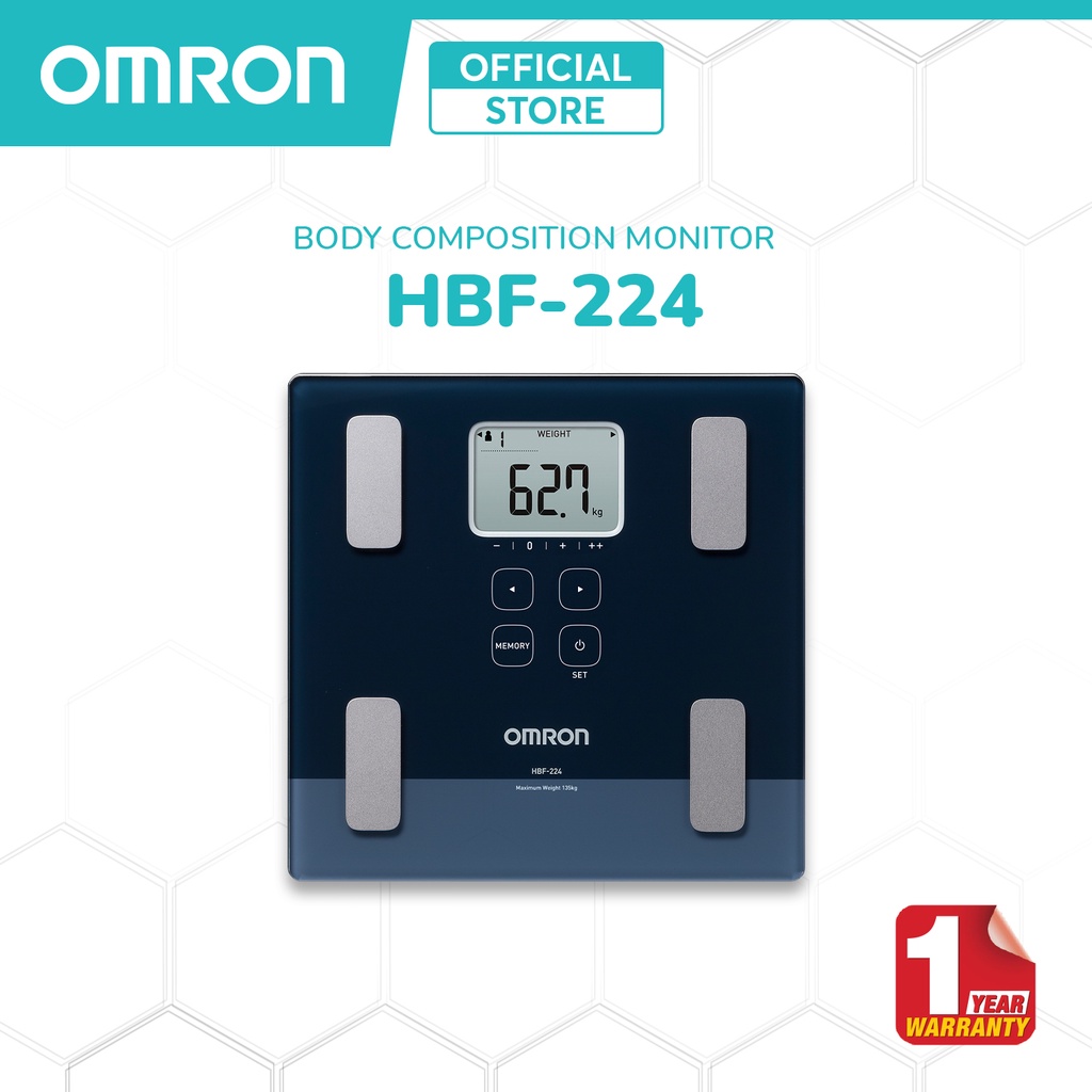 Omron HBF-224 Digital BodyScan Body Composition Monitor Weighing Weight ...
