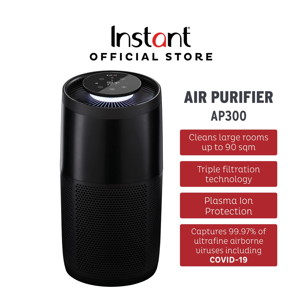 Instant AP300 Air Purifier (Large (Effective area 90m², Plasma Ion ...