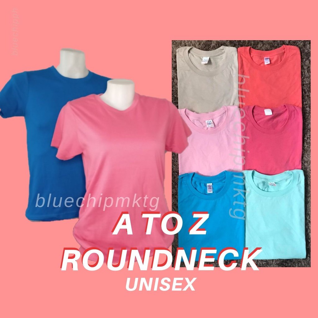 Durable Cotton A2Z Plain T-Shirt Unisex (2/6) (Khaki, Peach, BabyPink ...