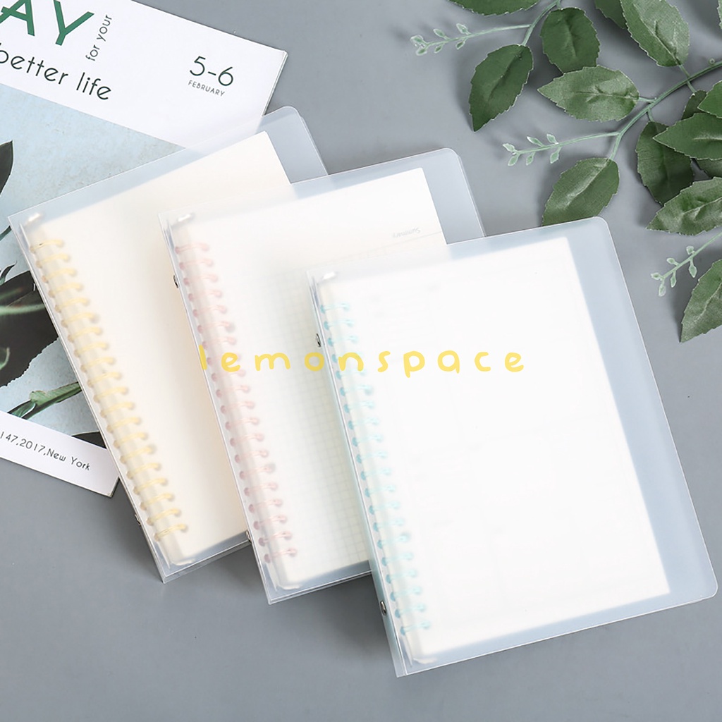 ON HAND Notebook Binder with Metal or Plastic Ring A5 B5 for School ...