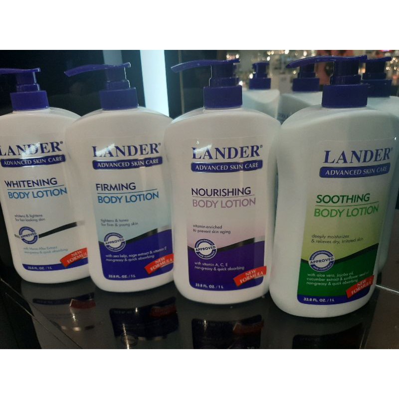 LANDER ADVANCED SKIN CARE BODY LOTION 1L | Shopee Philippines