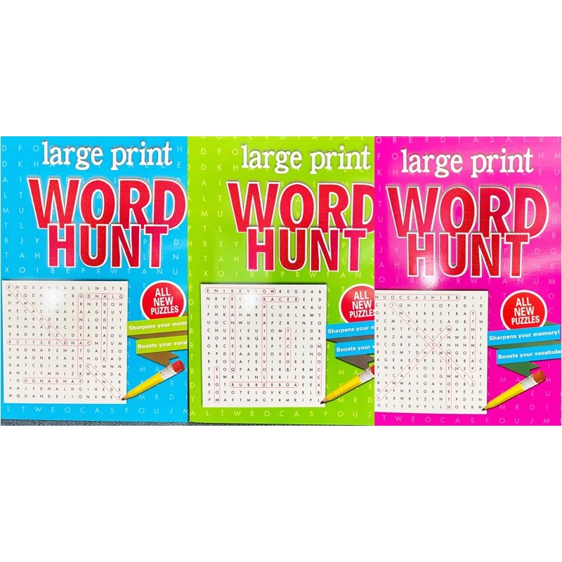 3pcs set word hunt large print 21*28cm | Shopee Philippines