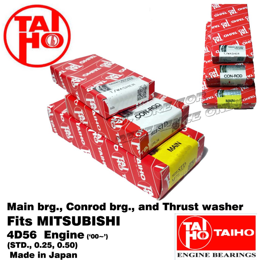 Main Bearing, Connecting Rod brg. Thrust washer for MITSUBISHI 4D56 4D55 ENGINE | Shopee Philippines