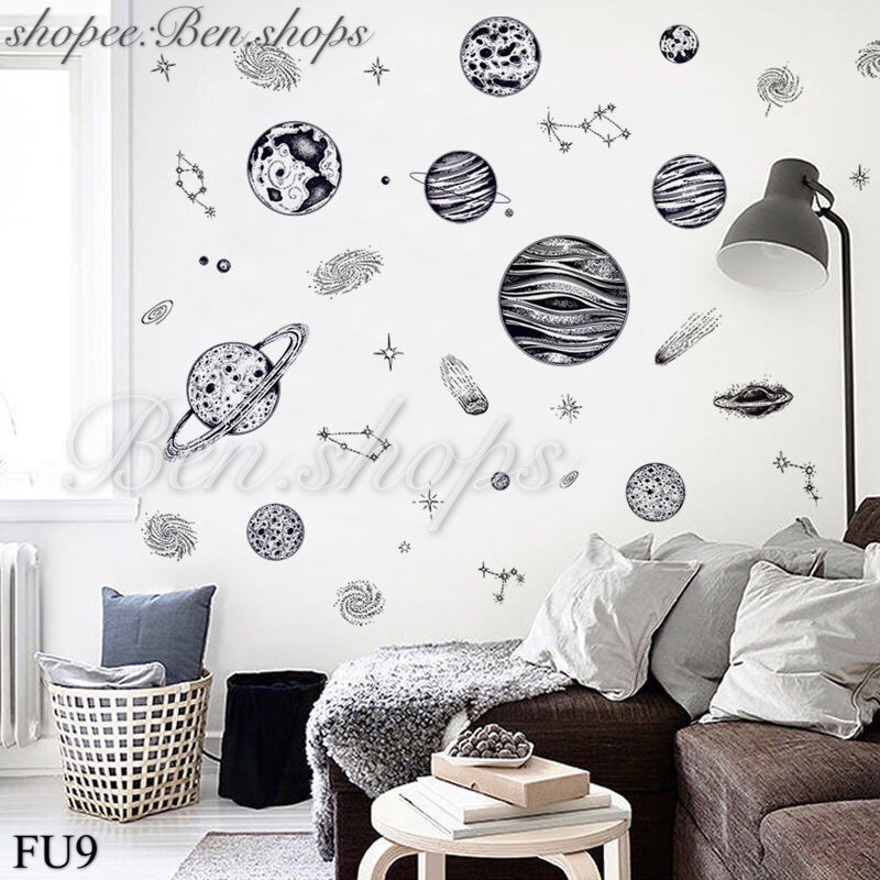 3D space of universe self adhesive waterproof wall sticker 90Cm by 60Cm ...