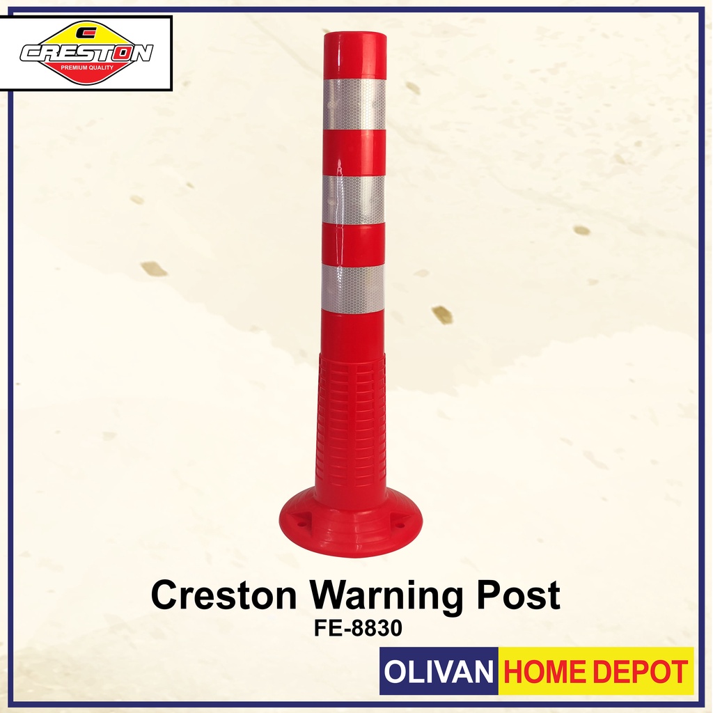 CRESTON Safety Traffic Warning Post Pole FE-8830 | Shopee Philippines