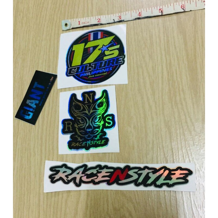 Racenstyle hologram sticker waterproof(PLEASE READ THE DESCRIPTION ...