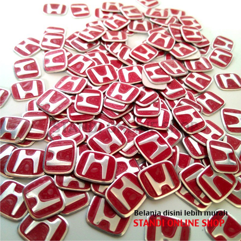 MERAH Red Honda Key Emblem Sticker Honda Mobilio Brio Jazz Key Logo ...