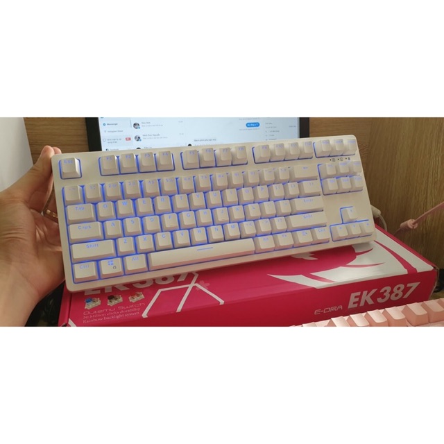 Edra ek387 White mechanical keyboard | Shopee Philippines