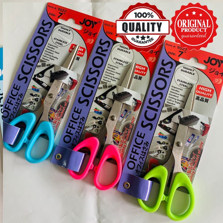 JOY Office Scissors Item 9027 7" Highly Durable Stainless Steel ...