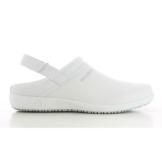 Oxypas REMY White Men's Professional Leather Clogs Shoes w/ Adjustable ...