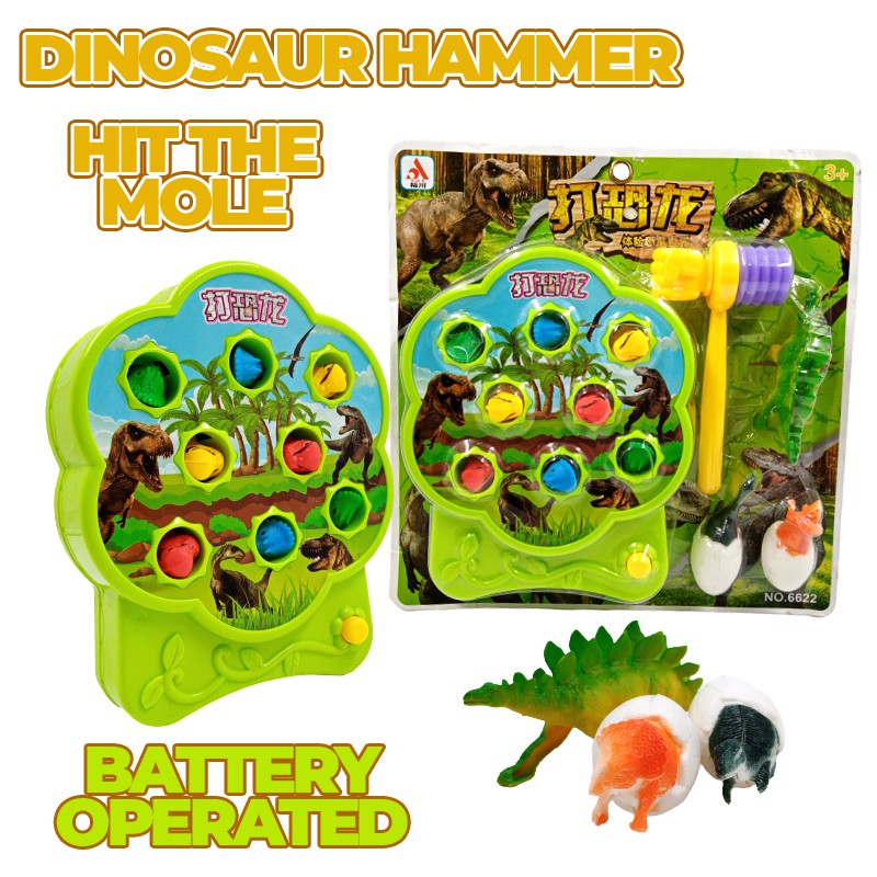 Hit the Mole Dinosaur with Sound Effects Family Game Toys for Kids ...
