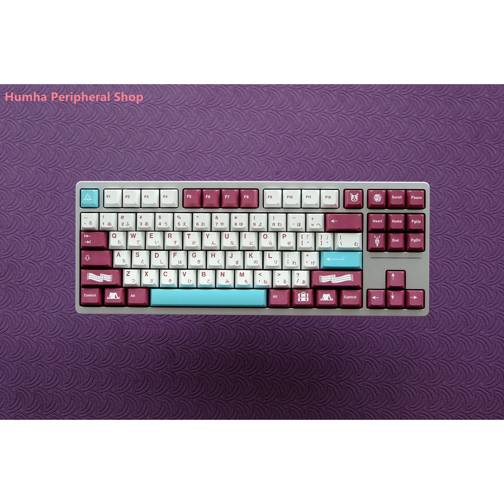 Humha Yuru keycap Dye-Sublimation PBT Material Cherry profile Mechanical Keyboard keycaps ...