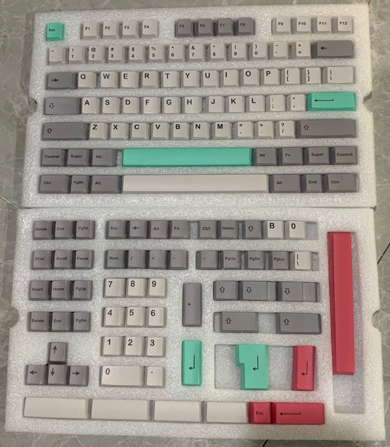 GMK Modern Dolch Light keycaps, 140 Keys keycaps Cherry Profile DYE-SUB ...