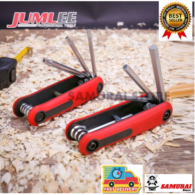 8pc folding Hex Wrench Metal Metric Allen Wrench Set Hexagonal ...