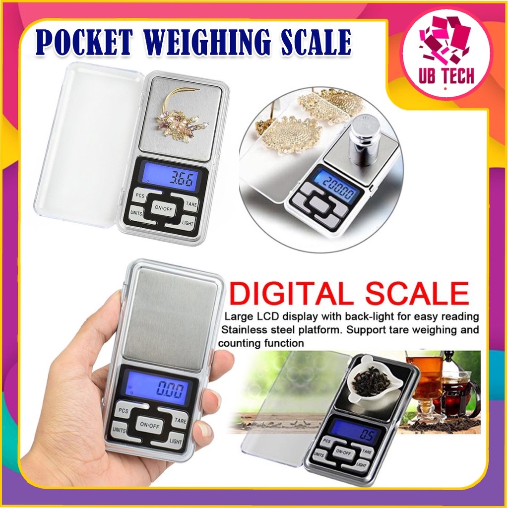 Digital Pocket Weighing Scale for Kitchen and Jewelry Pocket Scale 500g ...