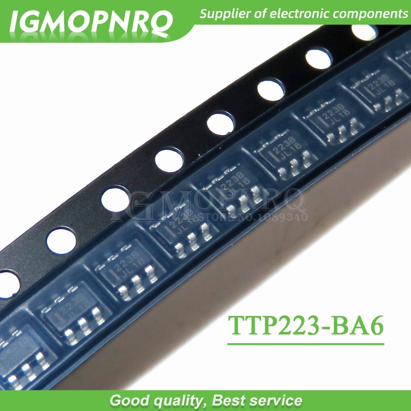 200pcs/lot TTP223-BA6 TTP223 BA6 Speed Touch IC chip Screen 223B SOT23-6 In Stock | Shopee ...