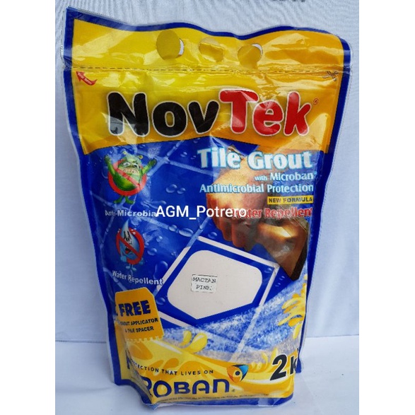 NOVTEK TILE GROUT MACTAN PINK ( 2 Kg PER PACK ) | Shopee Philippines