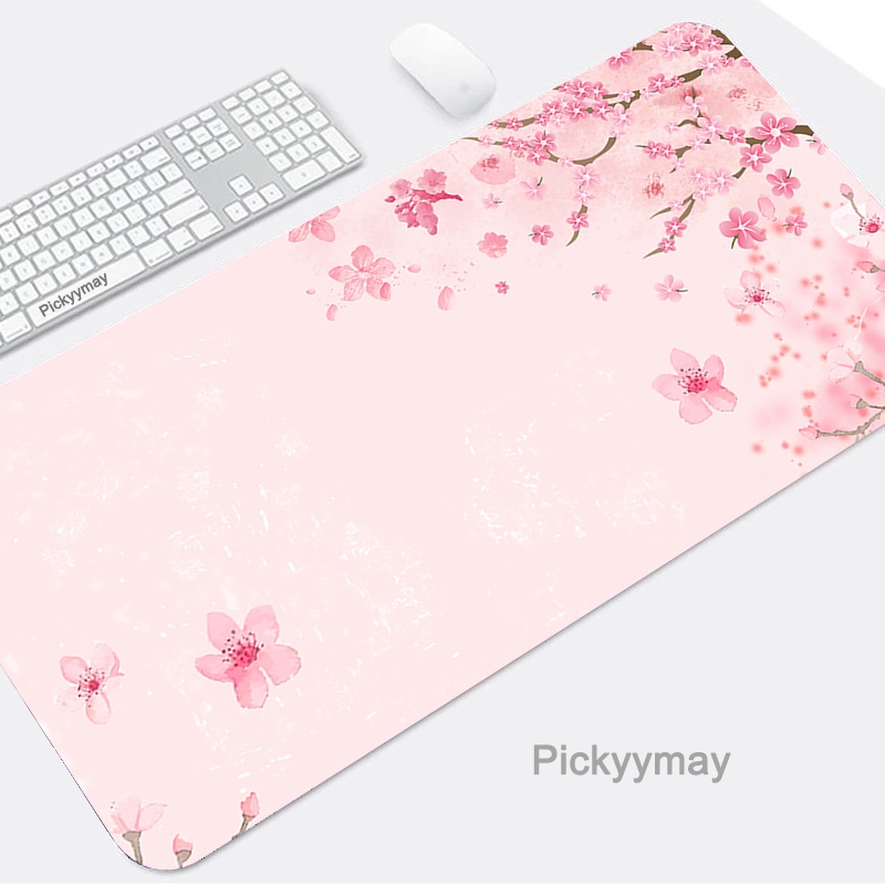 Pink Sakura Mouse Pad Gaming Mousepad Cherry Blossom Mause Large Gamer ...