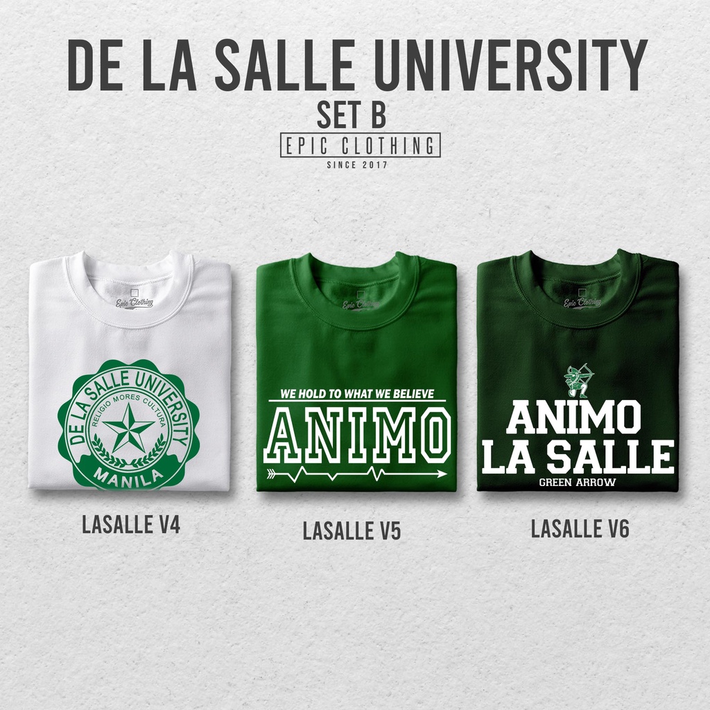 LA SALLE SHIRT COLLECTION A - DE LA SALLE UNIVERTSITY - DLSU | Shopee ...