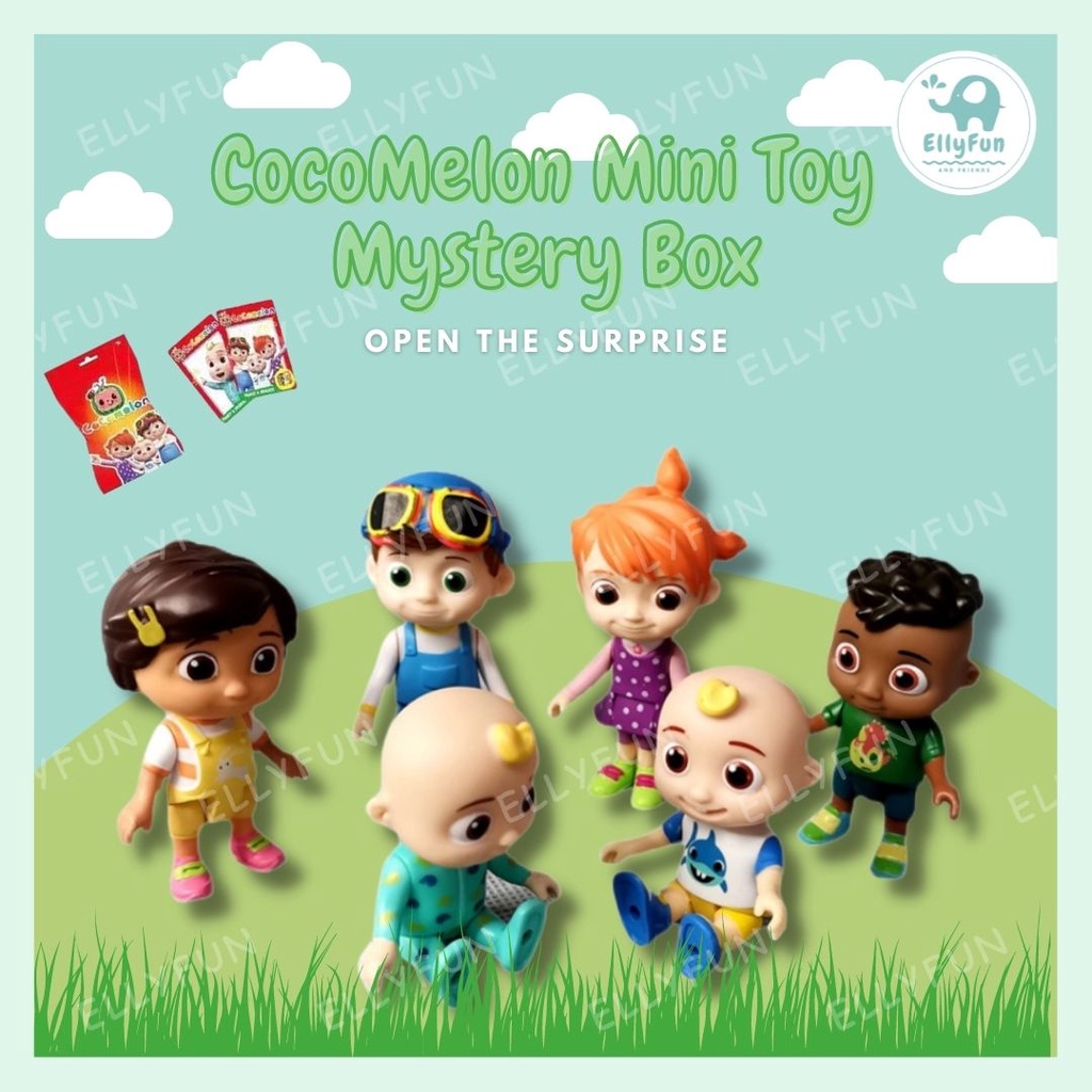 Ellyfun Mini Mystery Blind Pack Action Figure CoCoMelon Toy + Card CoCo ...