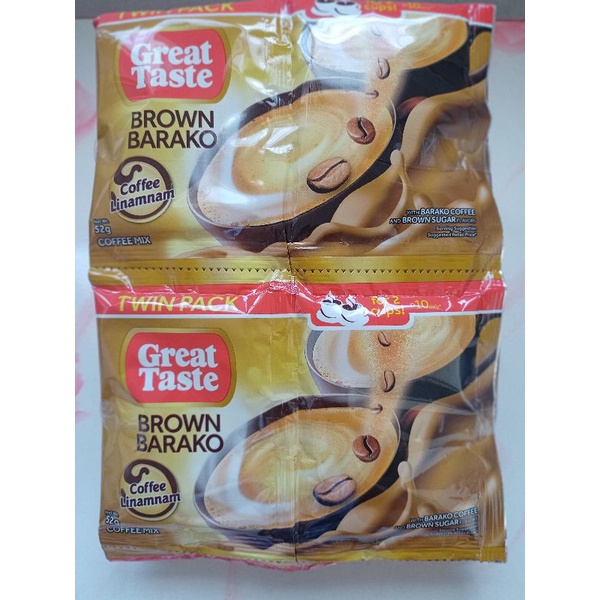 GREAT TASTE BROWN BARAKO Twinpack 52g | Shopee Philippines