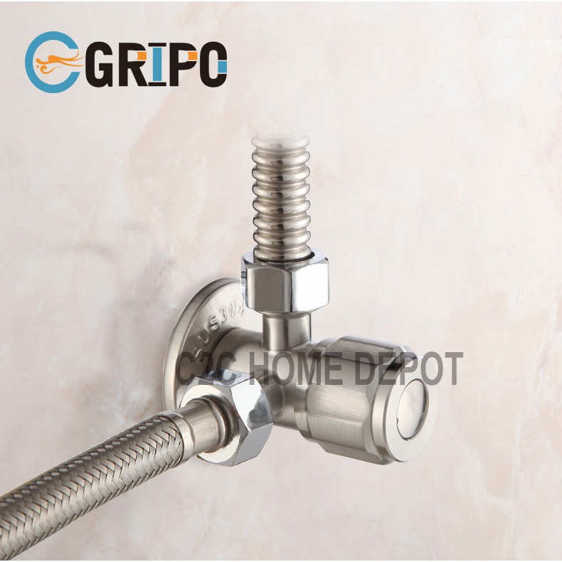 GRIPO sus304 stainless 2 way angle valve 90 degrees angle GP68JSD ...