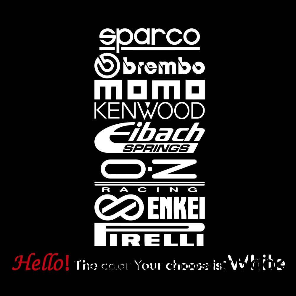 Hot JDM racing SPONSOR Car Stickers Vinyl Car Styling Decal Art Design ...