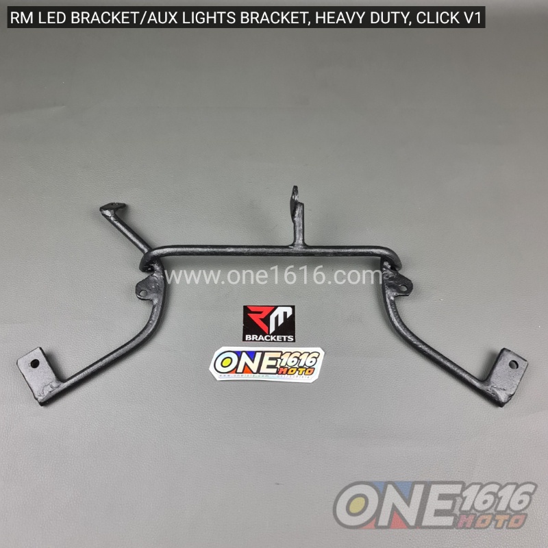 RM LED BRACKET CLICK V1 V2 V3 AUXILLIARY LIGHTS BRACKET BLACK POWDER ...
