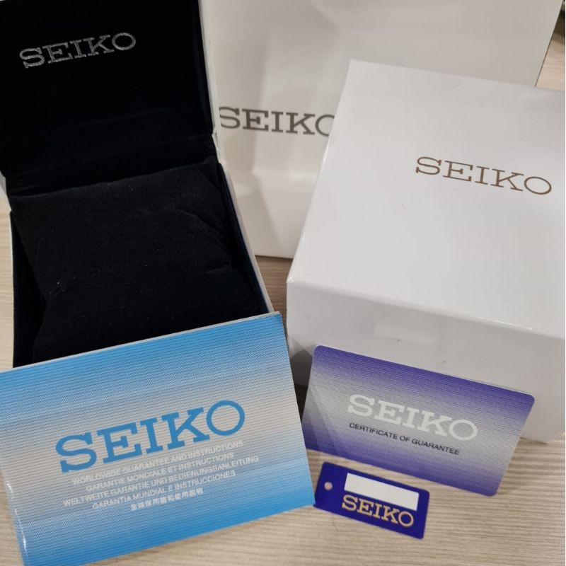 PUTIH Seiko Original Watch Box | Original White SEIKO BOX | Shopee ...