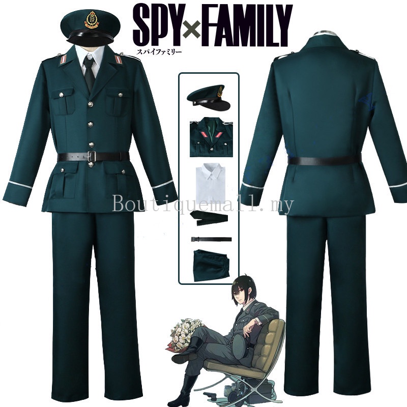 Anime Spy x Family Yuri Briar Cosplay Costumes Wig Green Suit Military ...