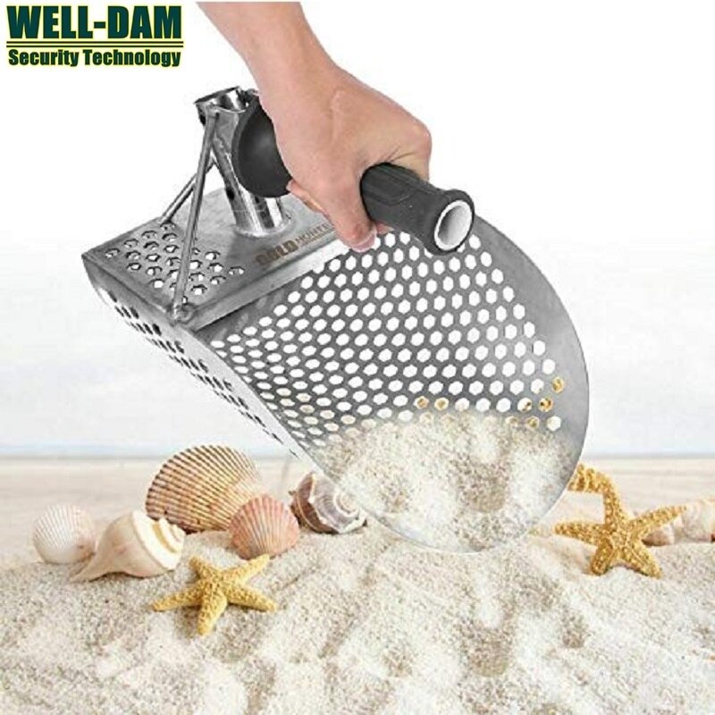 Metal Detector Beach Sand Scoop Digging Shovel Gold Hunter Hand Held ...
