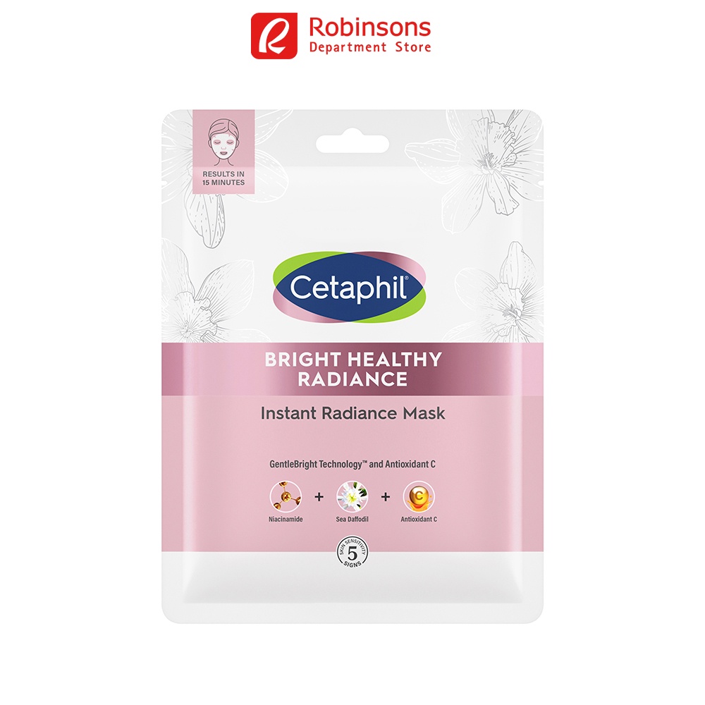 Cetaphil Bright Healthy Radiance Instant Radiance Mask 23ml | Shopee ...
