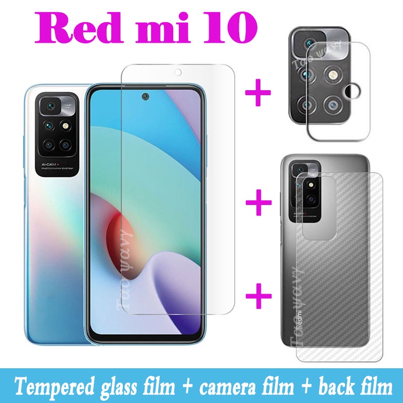 3in1 Redmi 10 Redmi note 13 4g Redmi A3 Redmi Note 12 tempered glass ...