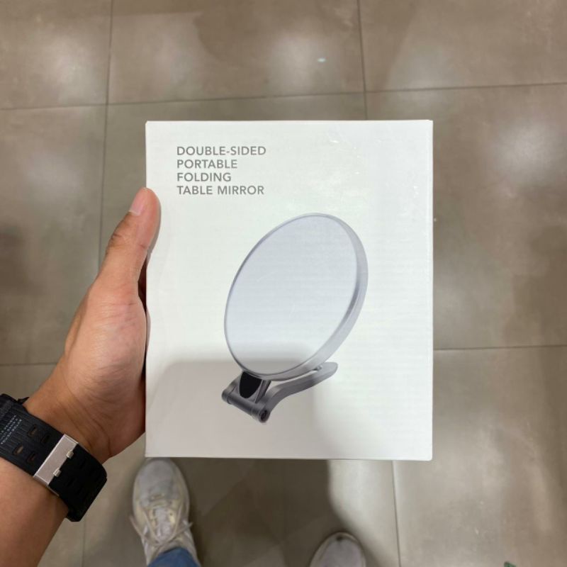 Miniso Double Sided Portable Folding Table Mirror | Shopee Philippines