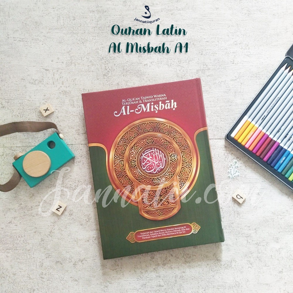 Al-Quran Al-Misbah Besar A4 Tajwid Color Latin Translation per Line ...