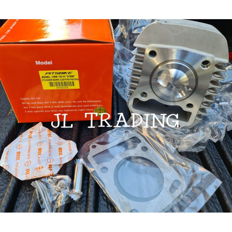 PITSBIKE RACING STEEL BORE KIT FOR XRM 125 FI /WAVE 125 FI /RS 125 FI ...