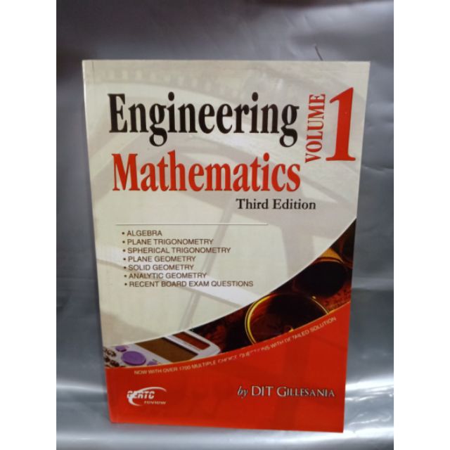 ENGINEERING MATHEMATICS VOL1 3RD EDITION BY DIT GILLESANIA | Shopee ...