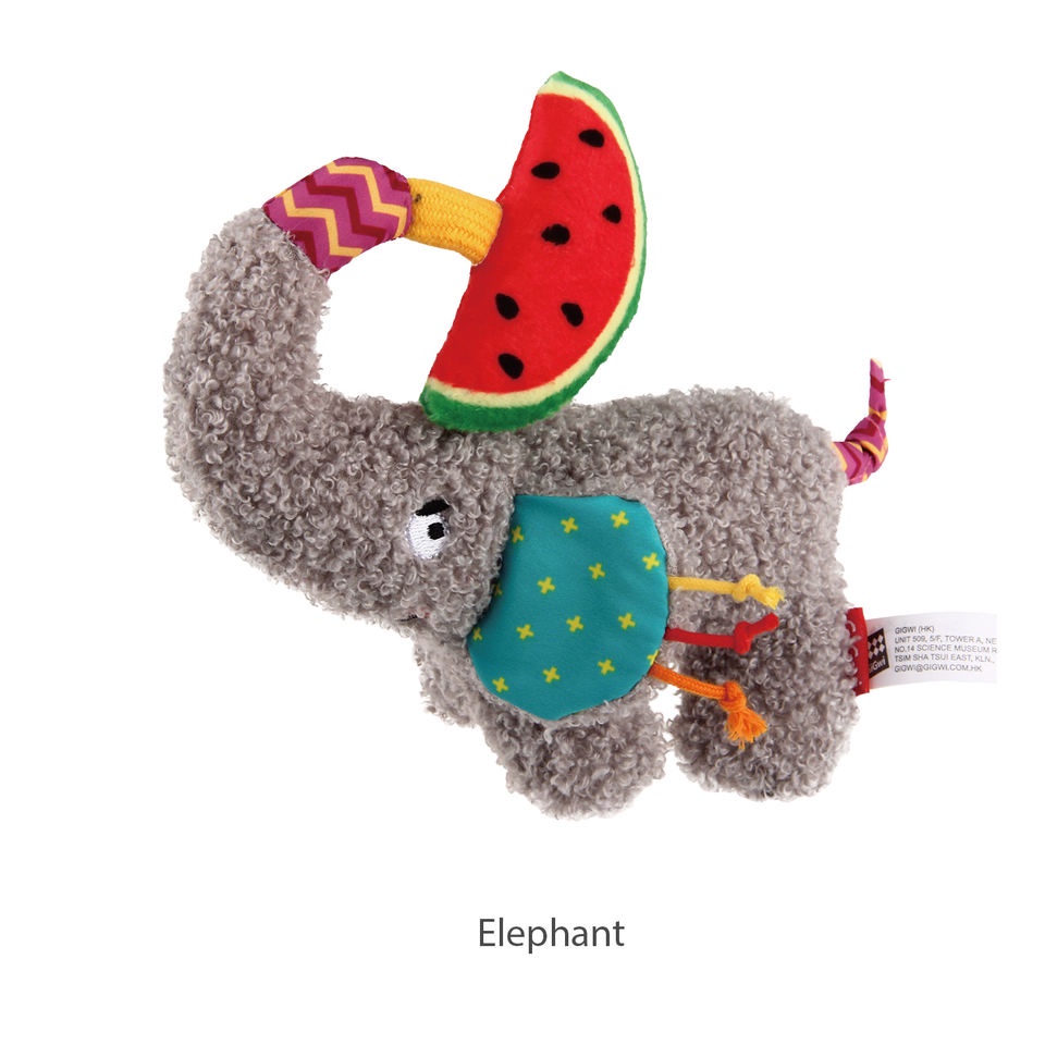 GiGwi Animal Plush Friendz w/ Squeak & Crinkle Toy for Dogs (Free 5g treats w/ every purchase ...