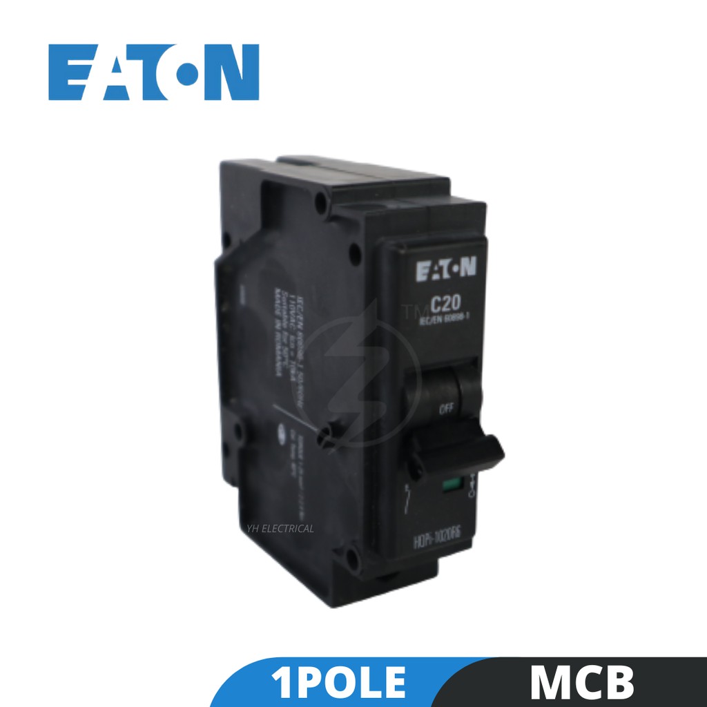 MEM EATON 6A 10A 16A 20A 30A 1 POLE PLUG IN MCB (MINIATURE CIRCUIT ...
